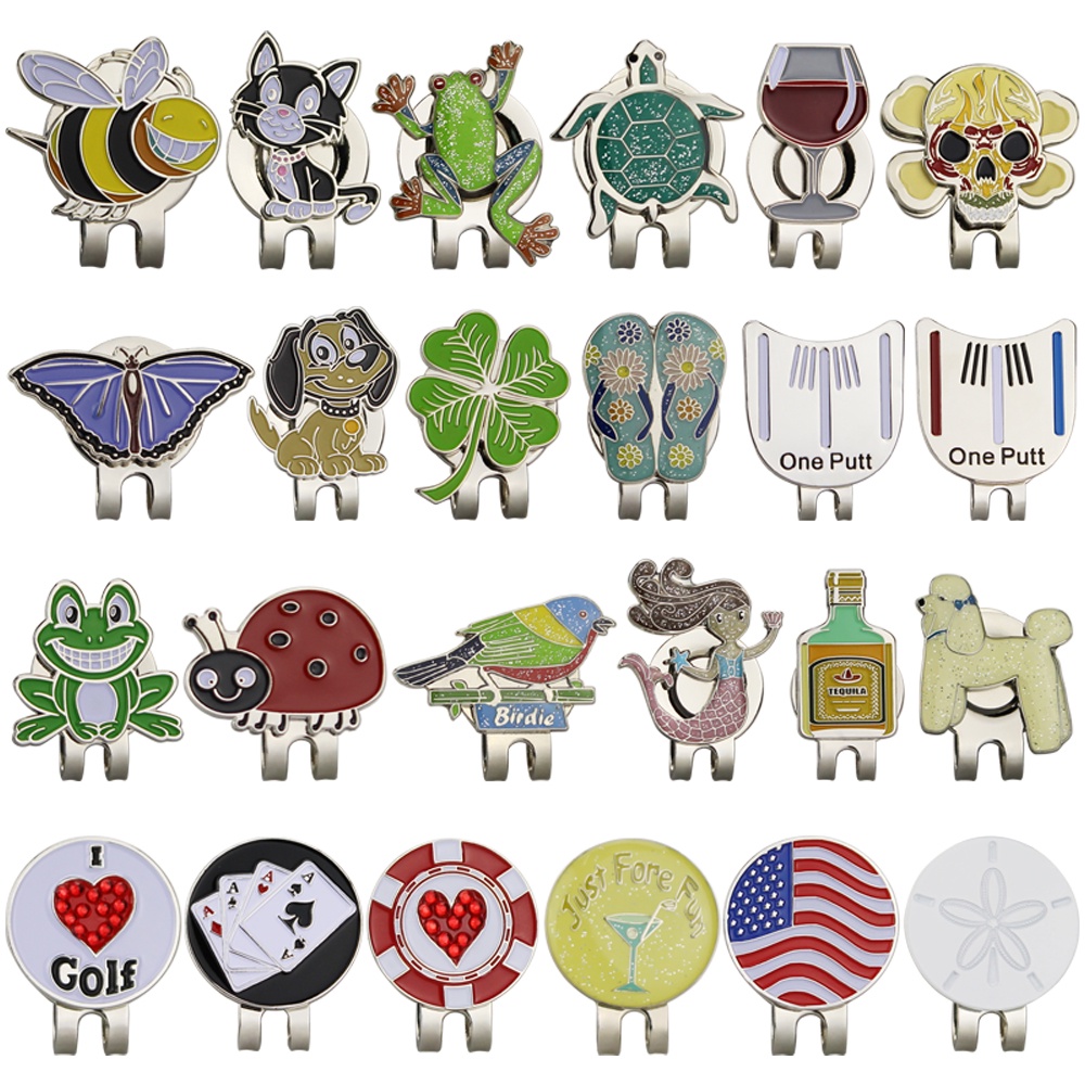 GOG Golf Marker Golf Cap Clip with Magnetic Hat Clips Golf Training ...