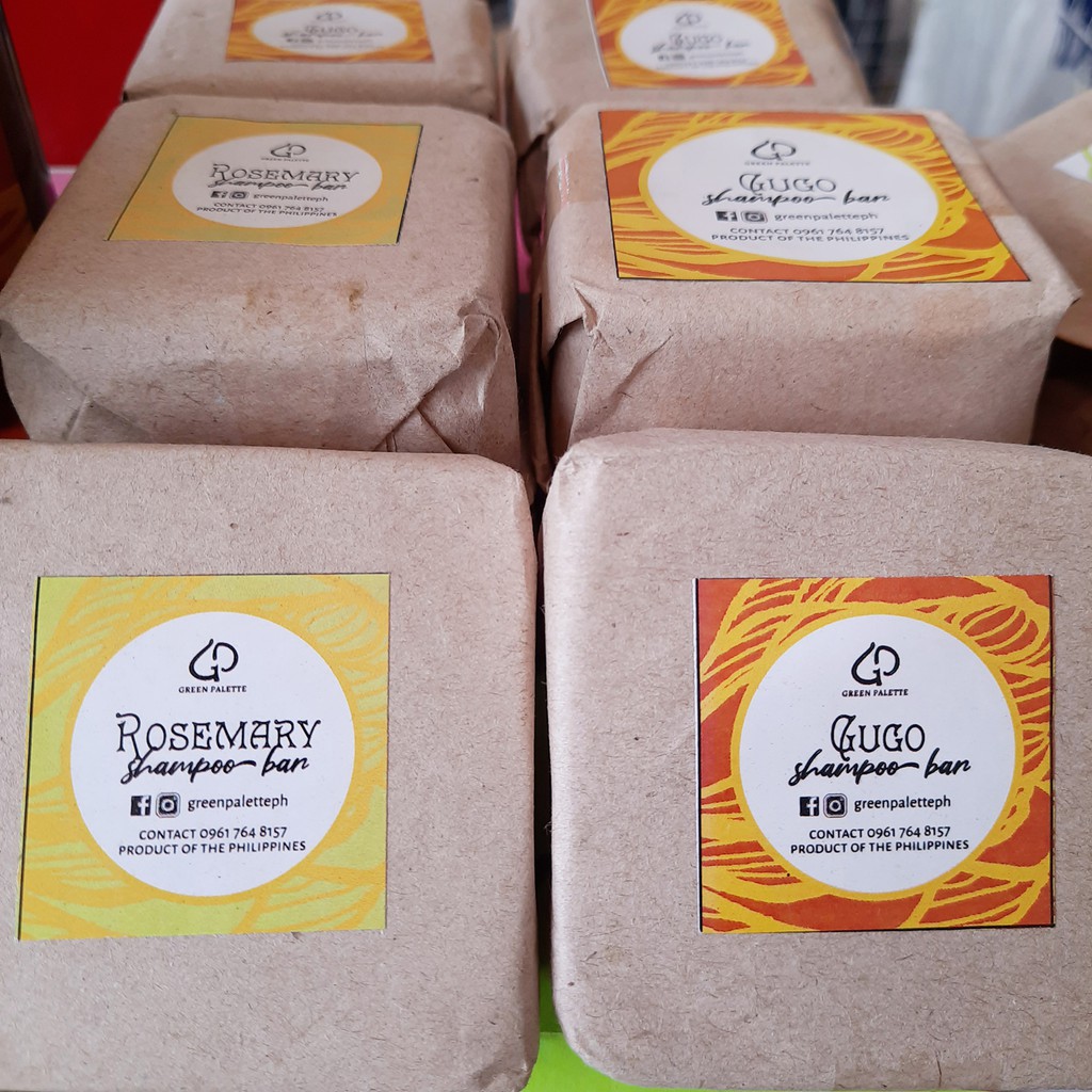 Green Palette Natural Herbal Shampoo Bar (Gugo and Rosemary) | Shopee ...