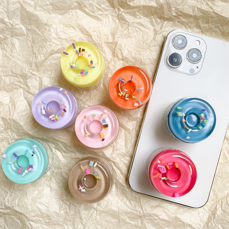 Cute Donut Color Flicker Bracket Plain Grip Griptok Phone Holder HF3 ...