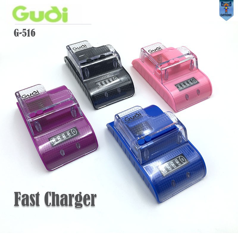 GUDI G-516 LCD lights universal battery charger fast charger with cable ...