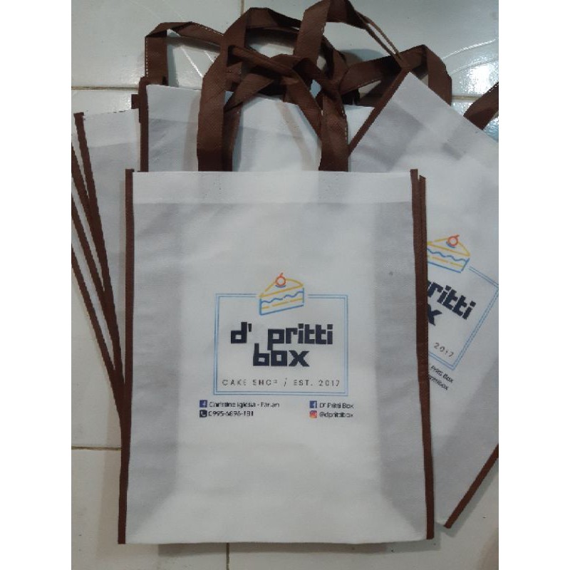 Customized Eco Bag (25pcs) 12x14 inch | Shopee Philippines