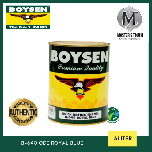 BOYSEN QDE ROYAL BLUE ¼LITER | Shopee Philippines