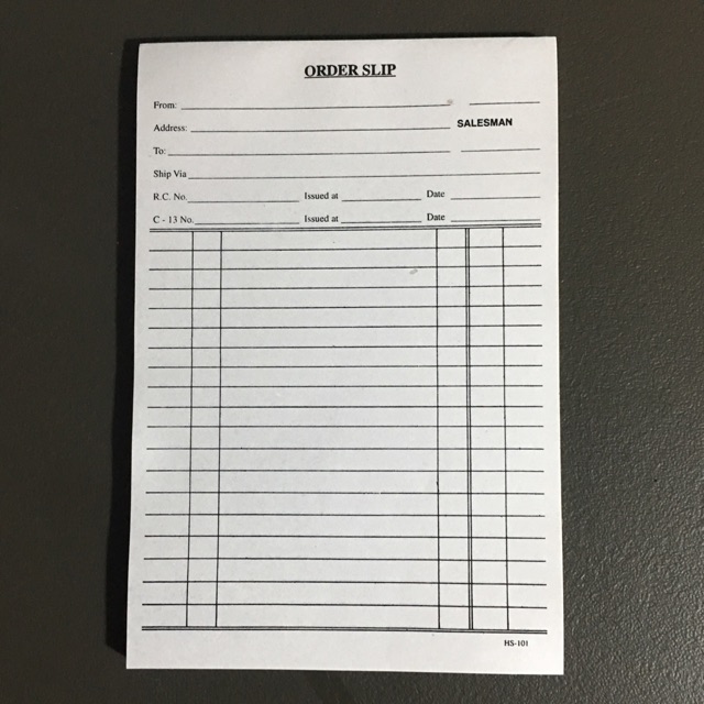 Order Slip Big Carbonless 8x5 inches | Shopee Philippines