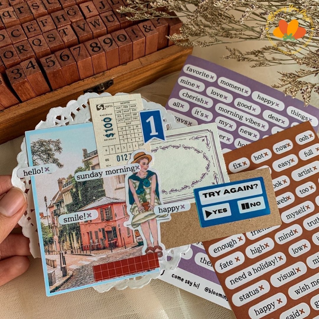 Bloomingyourdays ENGLISH WORDS DECO Sticker Planner DIY Scrapbook ...