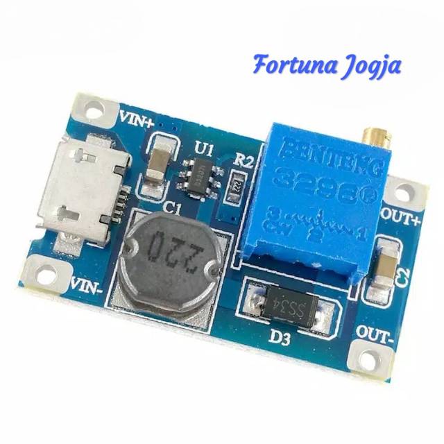 Module MT3608 Micro USB Step Up 2A Power Booster Regulator DC Mini ...