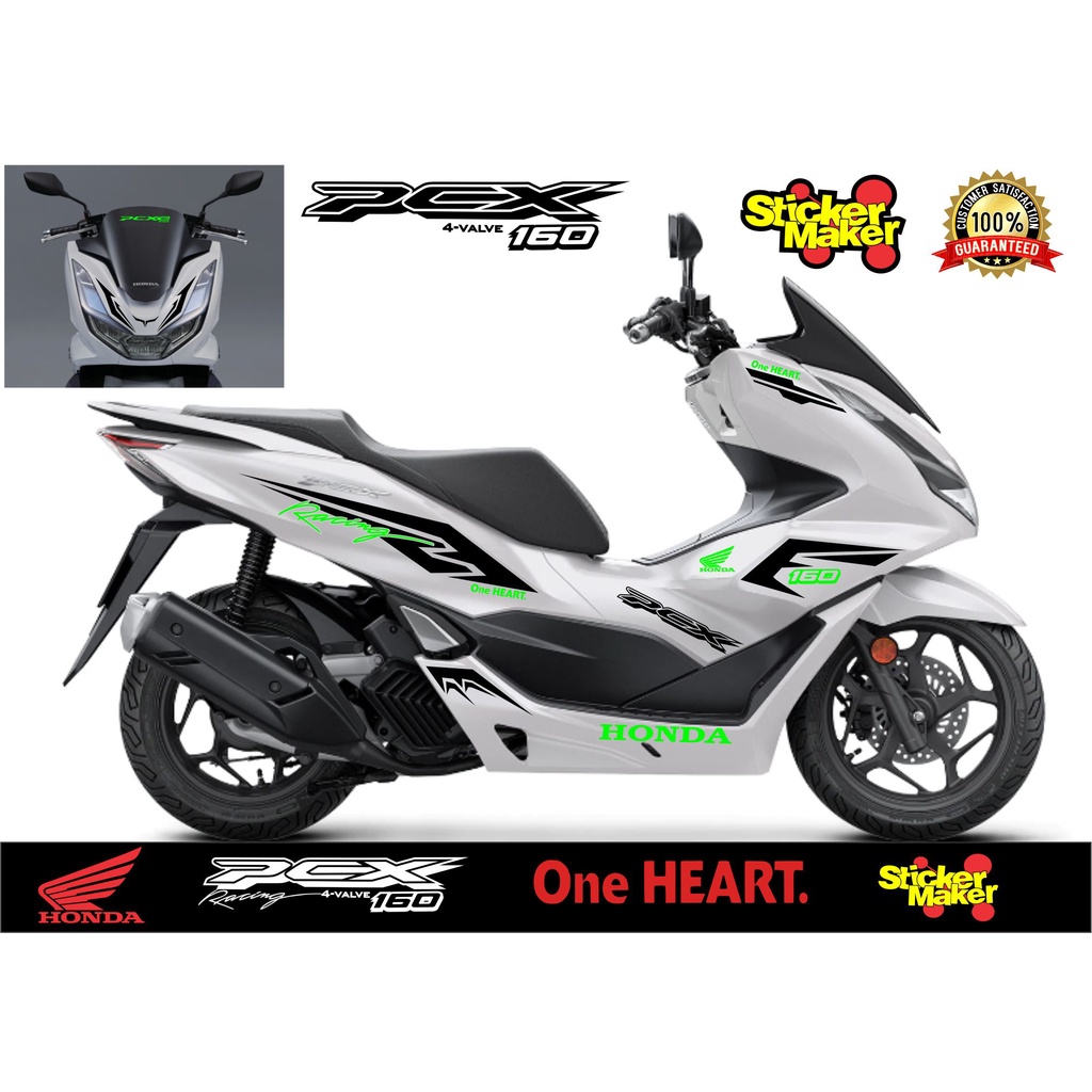 PUTIH Sticker pcx 160 sticker cutting Body honda pcx 160 White new 04 ...