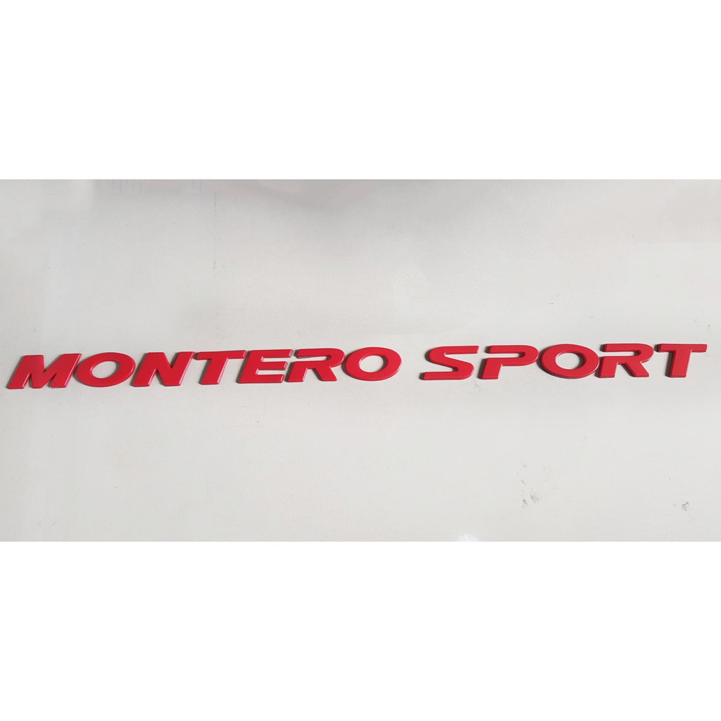 Montero Sport Hood Emblem (Red) | Shopee Philippines