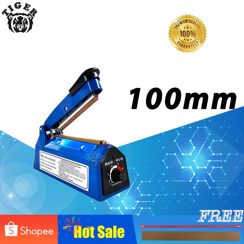 Impulse Plastic Bag Sealer Sealing Machine 100mm 200mm 300mm for PP/PE ...