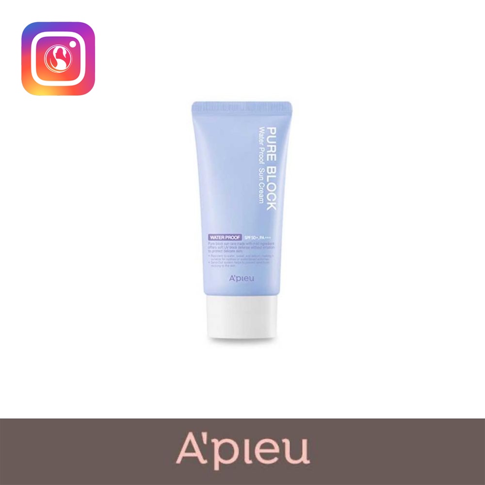 APIEU Pure Block Water Proof Sun Cream SPF50+/PA+++ 2018 50ml | Shopee Philippines