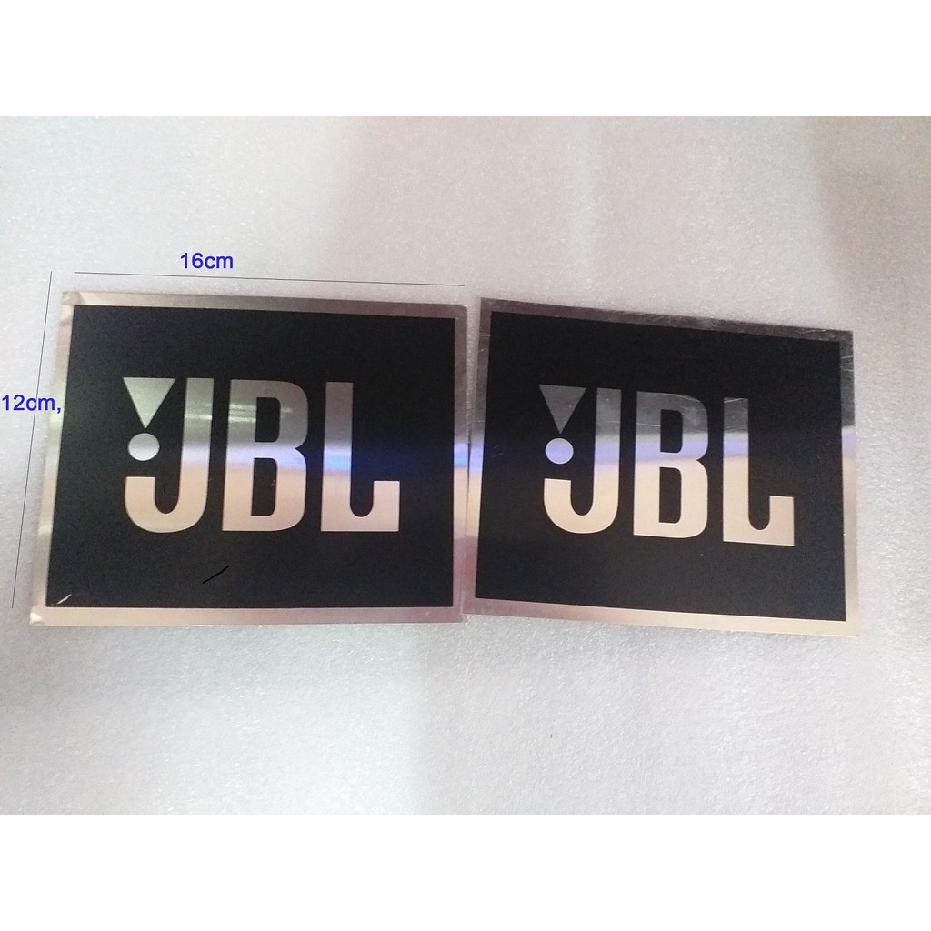 Jbl BRAND SPEAKER STICKER LARGE SIZE FLEXIBLE ALUMINUM STICKER SPEAKER ...