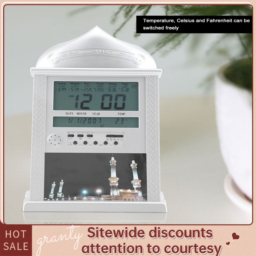 Muslim Islamic Praying Clock Azan Prayer Alarm Digital | Shopee Philippines