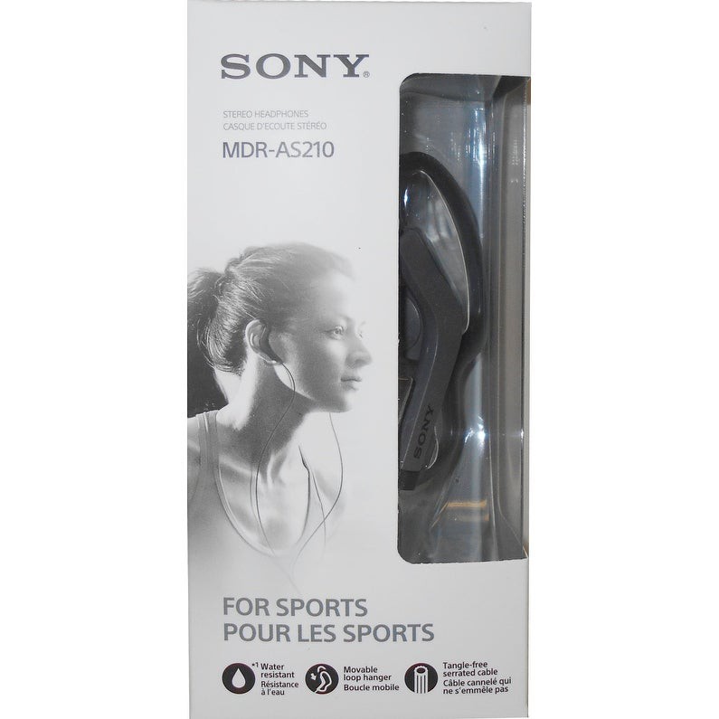 Sony MDR-AS210 Sport In-ear Headphones, Black | Shopee Philippines