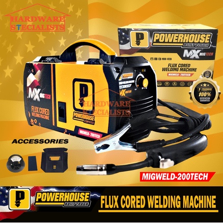Powerhouse Flux Cored Welding Machine MIGWELD-200TECH Original ...