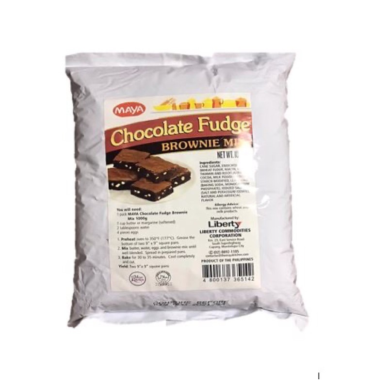 MAYA Negosyo Pack Chocolate Fudge Brownie Mix (1kg) | Shopee Philippines