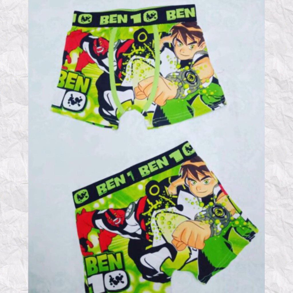 BOXER BRIEF BEN10 CHARACTER FOR KIDS BOY | Shopee Philippines