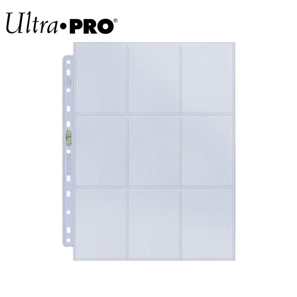 Ultra.PRO Platinum 9 Pocket Transparent Pages Binder Page for Standard ...