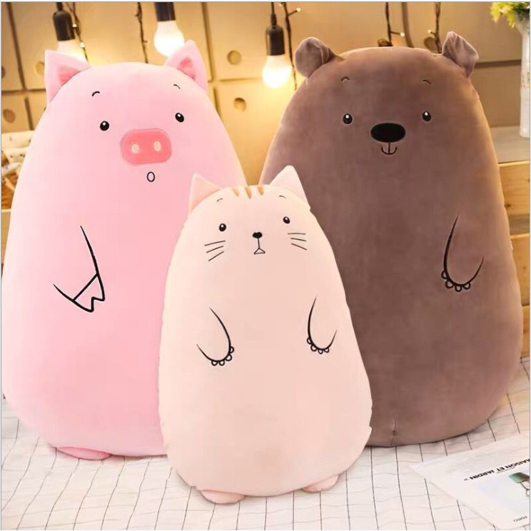Super Soft and Funny Round Animal Teddy Bear 3 Models (2 Sizes ...