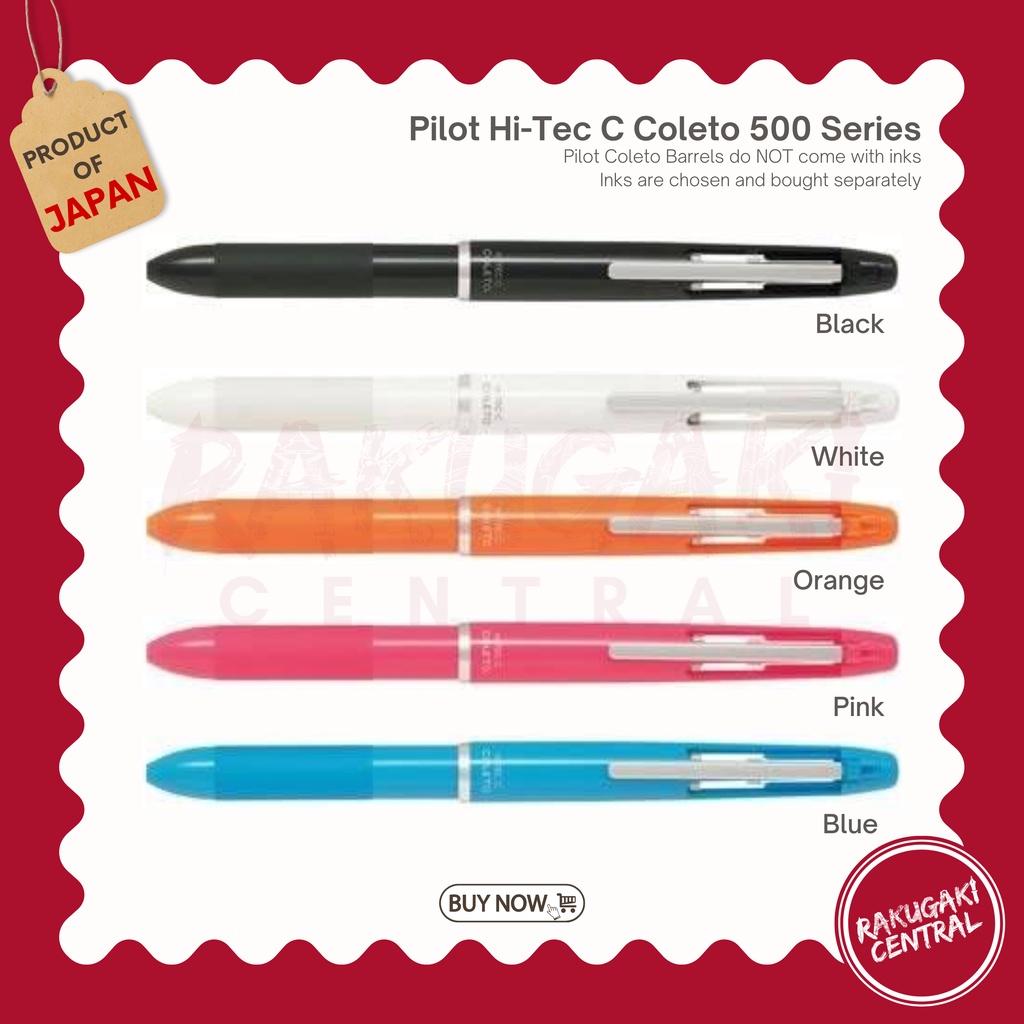 Pilot Hi-Tec C Coleto 500 Series 4-Slot Barrel | Shopee Philippines