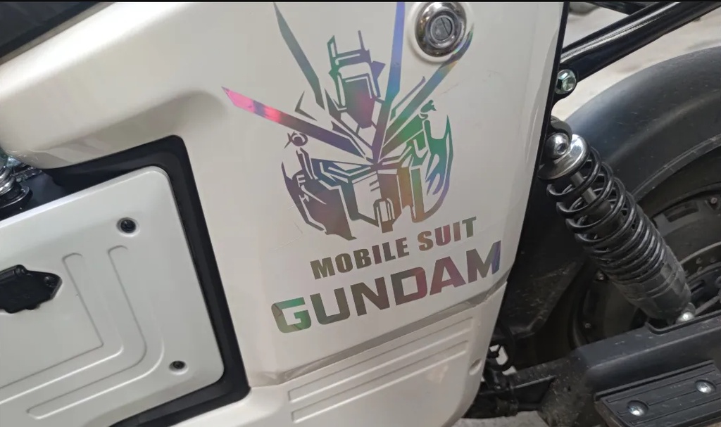 Reflective GUNDAM Car Sticker Japanese Style Anime Stickers Waterproof ...