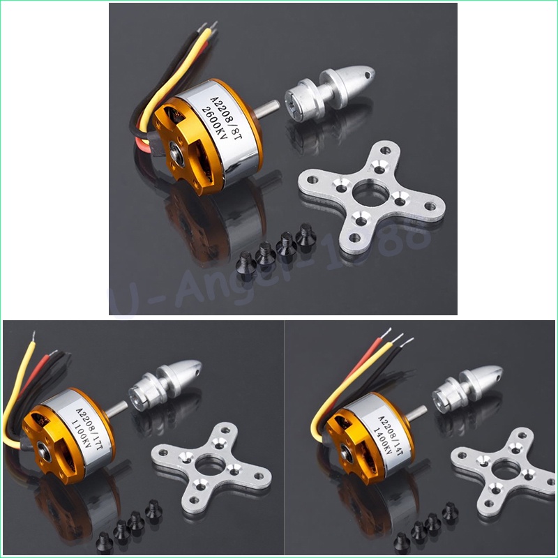 1pcs Brushless DC Electric Motor A2208 KV1100 KV1400 KV2600 For RC 4 ...