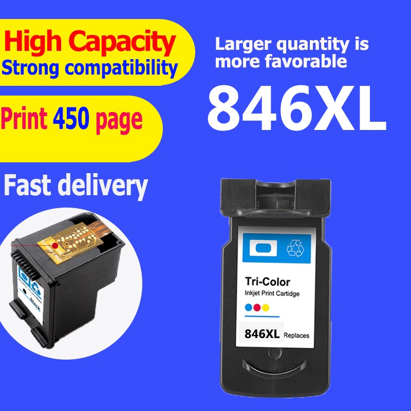 Canon PG 845 black CL 846 color ink cartridge TS3380 3180 4580 MG2580s ...