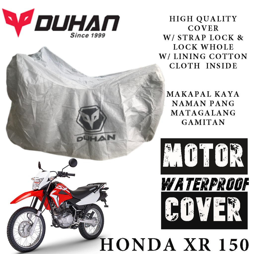 (w/ free) HONDA XR 150 MOTOR COVER BY DUHAN MOTORCYCLE COVER | HIGH ...