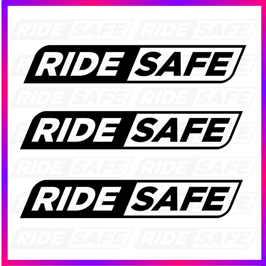 VNP RIDE SAFE Die-Cut Motorcycle Vinyl Sticker Wholesale Sold Per Piece ...