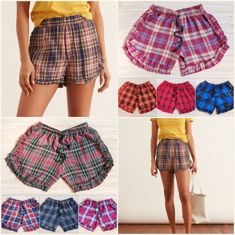 NEW RUFFLES PRANELA / CHECKERED SHORTS (for women) - Good Quality ...