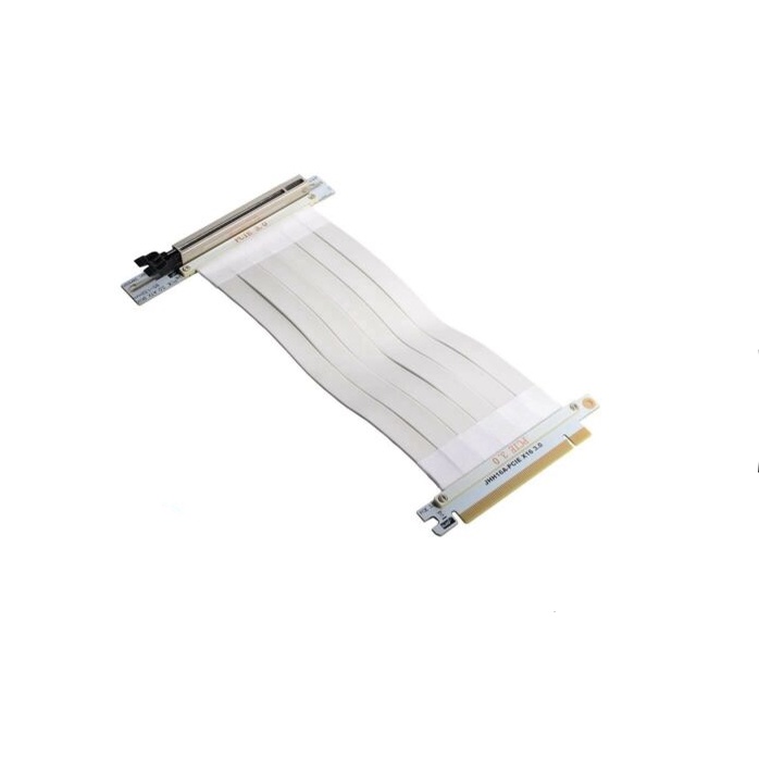 Riser cable 16x converts to rotate video card with 90 degree plug angle ...