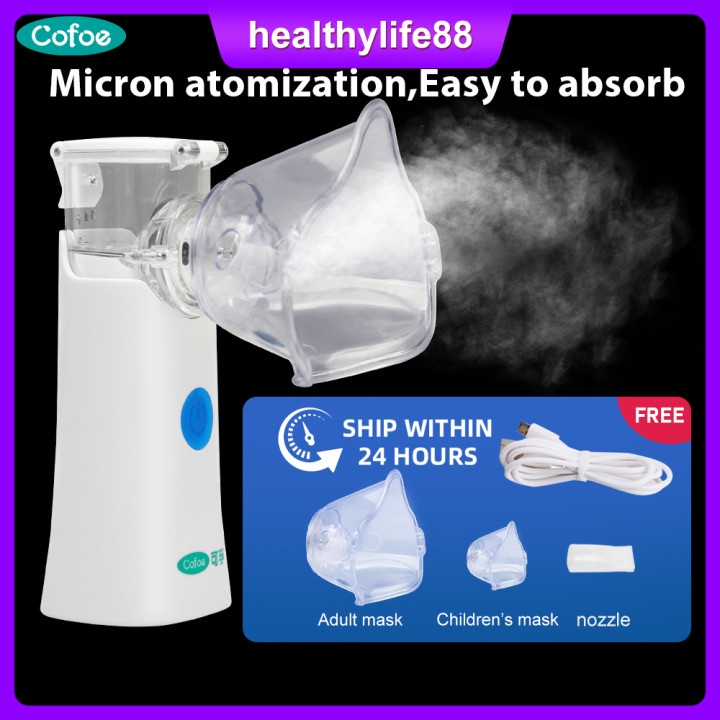 Cofoe Portable Nebulizer Rechargeable Kit Aspirators Inhaler for Asthma ...