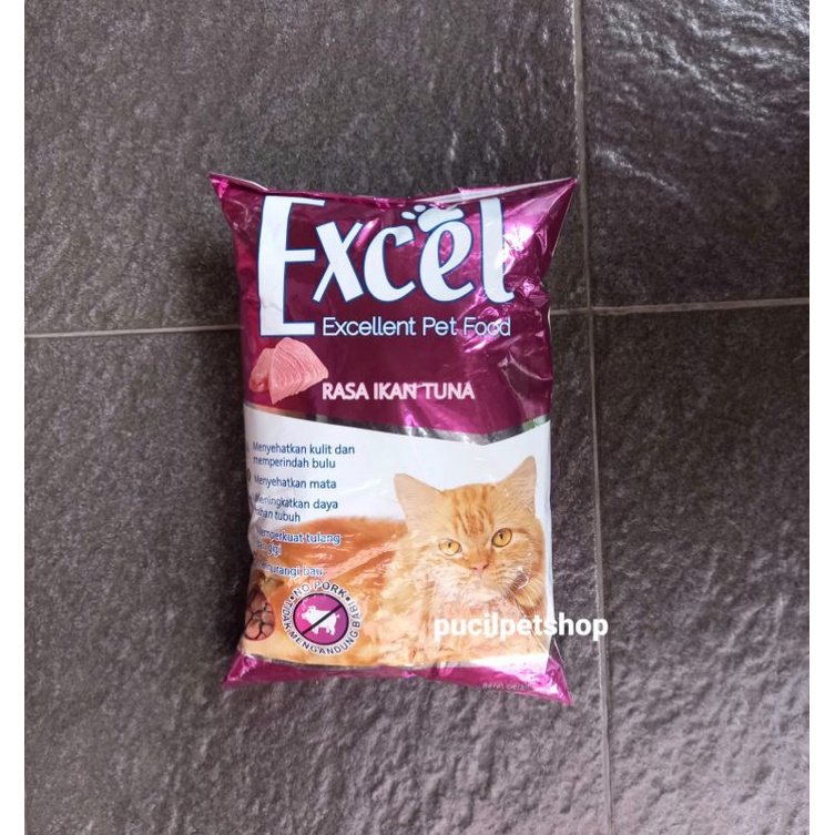 UNGU Excel Purple Fish Flavor Tuna Kibble Fish 500gram 500gr Cat Food ...