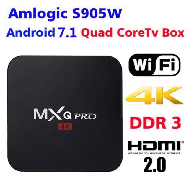 MXQ PRO 4K OTT TV BOX Android 6.0 (Black) | Shopee Philippines