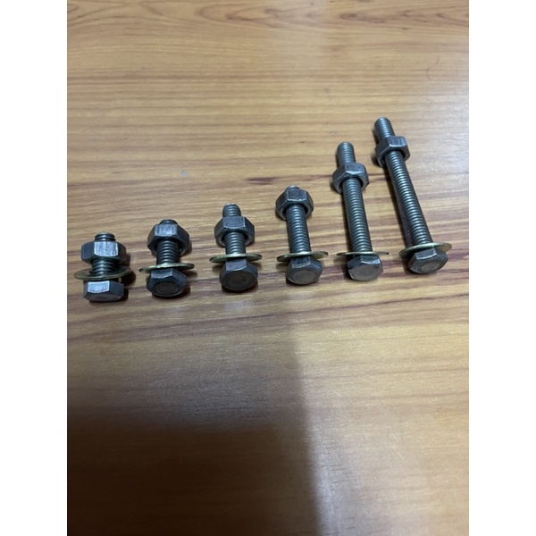Local Hex cap bolt with nut and flat washer 3/8X1/2"-3/8X6"(16TPI)(sold ...