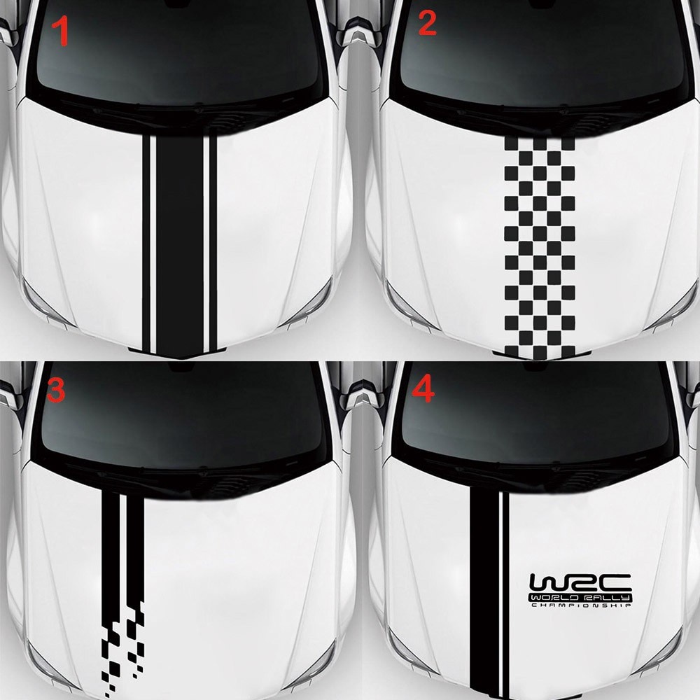 Fashion WRC Stripes Vinyl Car Stickers Vinyl Racing Sports Decals Vinyl ...