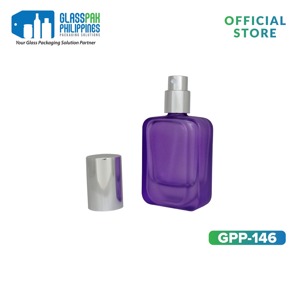 Glasspak 30ML Rectangular Curved Edge Perfume Bottle Leak Proof Empty ...