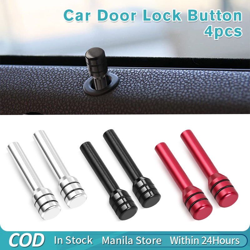 4Pcs Car Truck Aluminum Interior Door Lock Knob Pins Cover for Car SUV ...