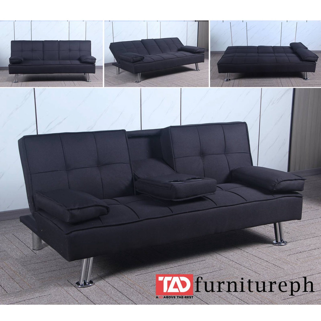 TAD SF21 SOFA BED (LIGHT GRAY FABRIC, LIGHT BROWN FABRIC BLACK FABRIC ...