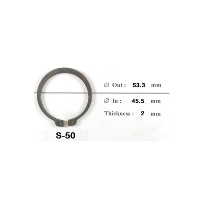 . External Retaining Ring / Snap Ring / Circlip S-50 | Shopee Philippines