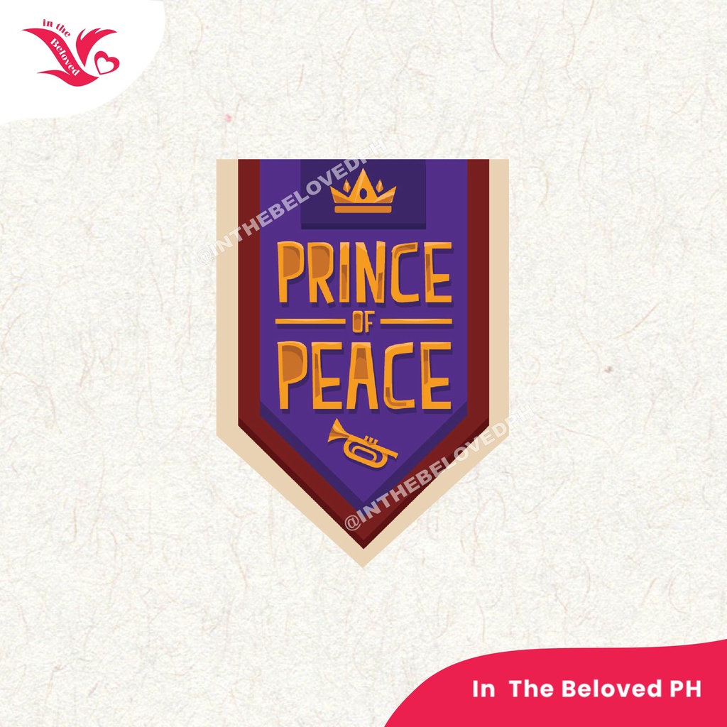 Prince of Peace Decal Stickers for water flasks, laptops, luggages ...