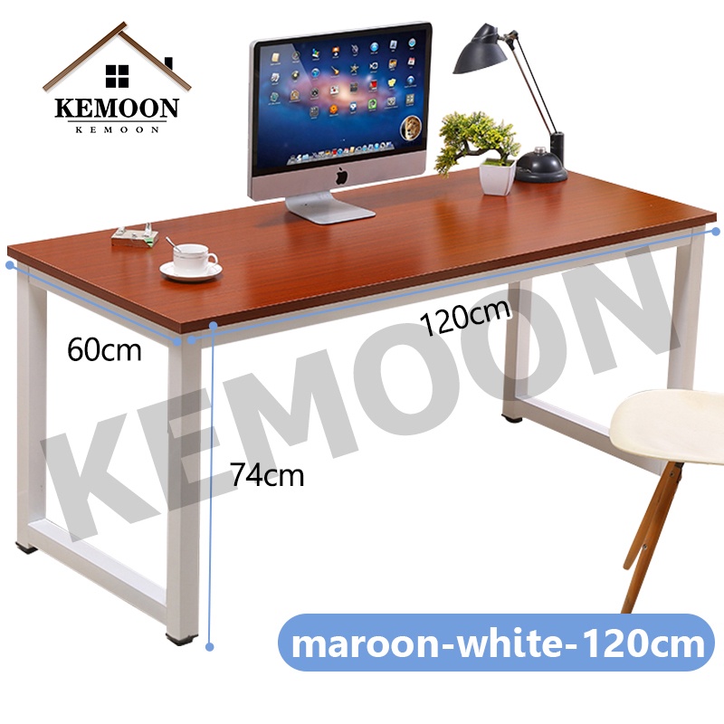 KEMOON Computer Table (yellow-black) 140*74*60CM/120*74*60CM/100*74 ...