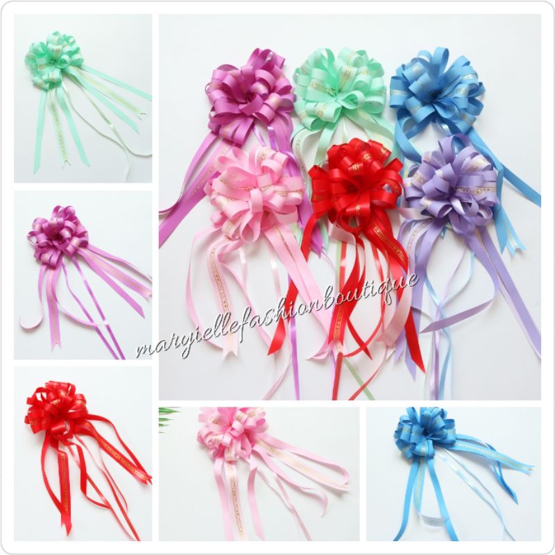[1 PIECE]I LOVE YOU PULL- UP RIBBON READY MADE for FLOWER BOUQUET ...