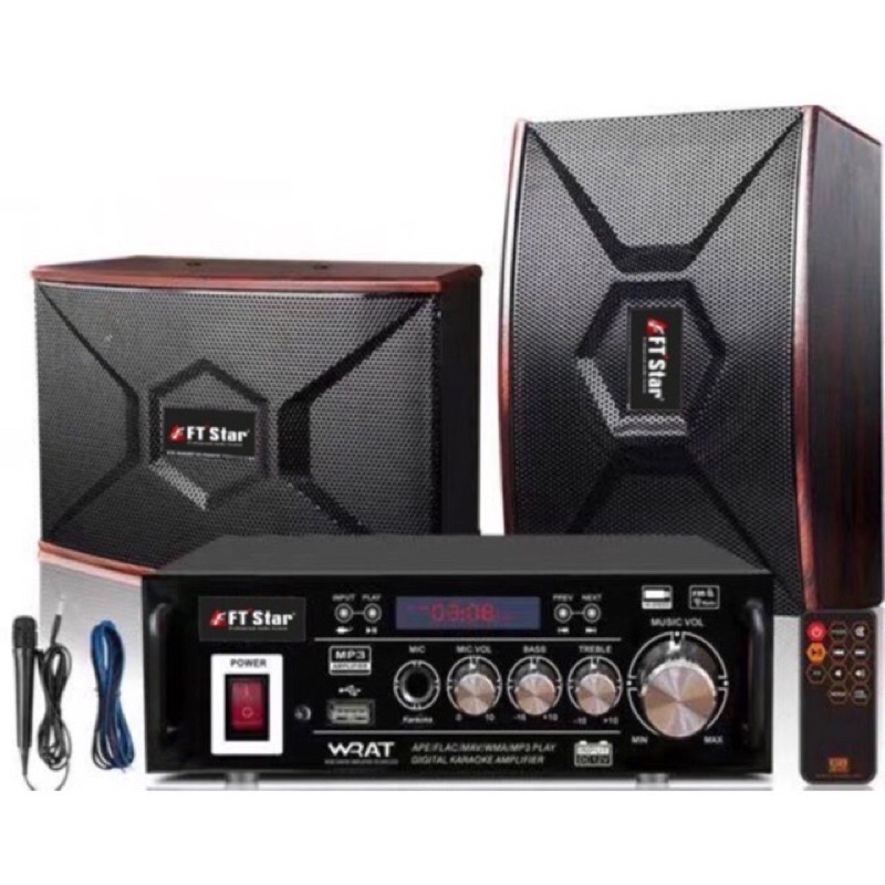 SHARKER PROFESSIONAL KARAOKE AUDIO SYSTEM AMP--260 AND F.TSTAR BN-208 ...
