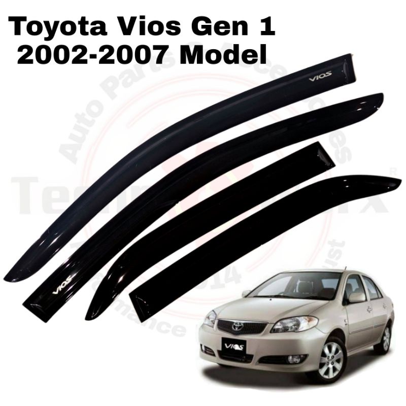 Toyota VIOS GEN 1 Robin Window Visor High Quality Flexible 2002 2003 ...