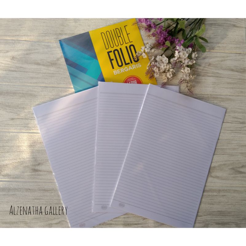 Double Folio Striped "SIDU" (Contains 10 Sheets) | Shopee Philippines