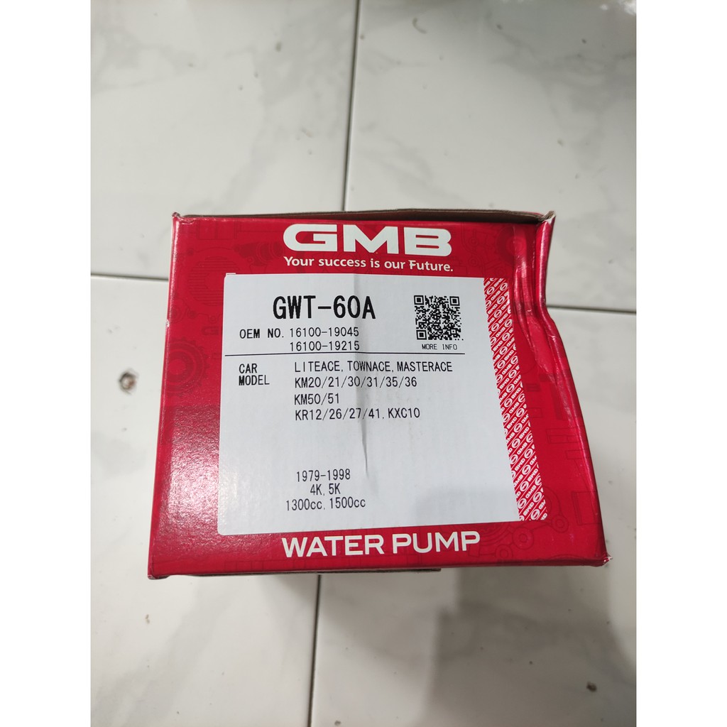 GWT 60A water pump / Kijang 7K Capsule GMB car water pump, original ...