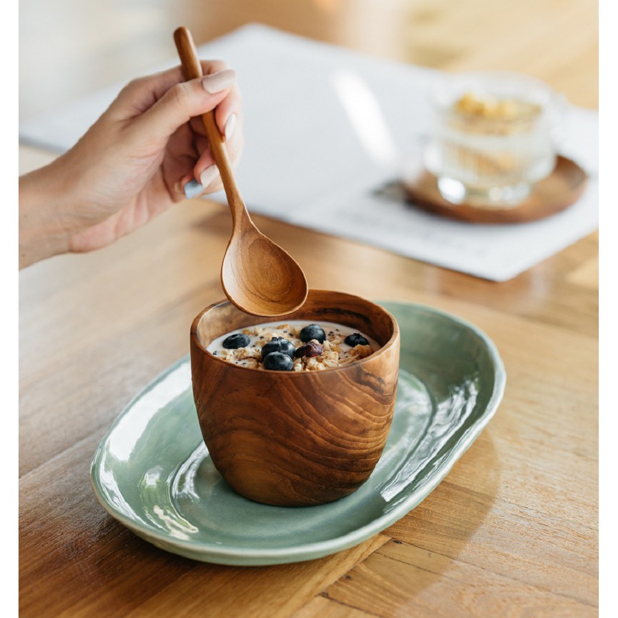 Breakfast Spoon Model: TT-05 Wooden Spoon (L18cm) | Shopee Philippines