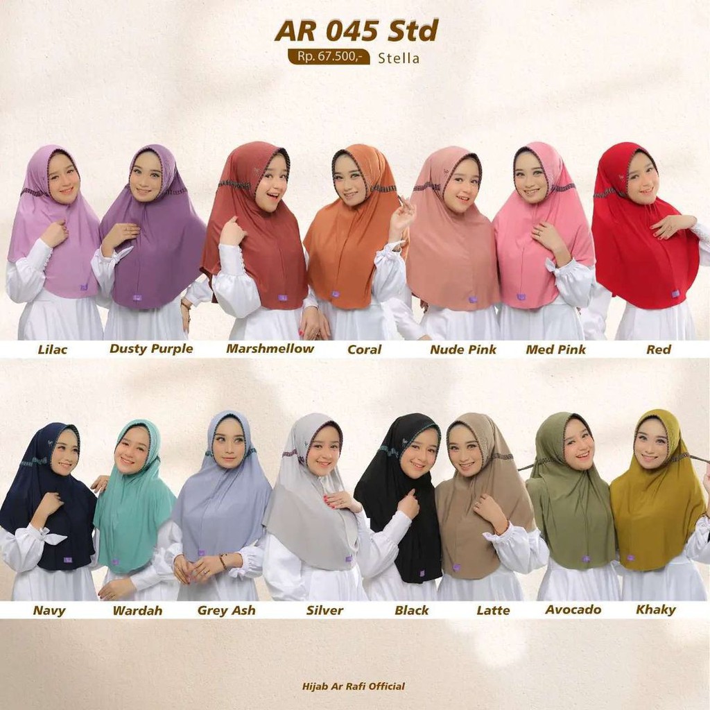 Hijab Arrafi 045 Std (II) | Shopee Philippines