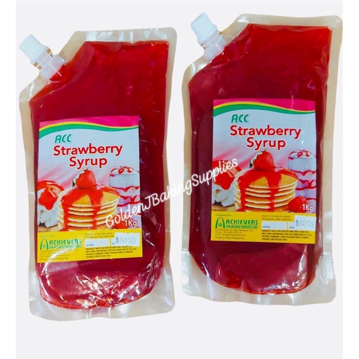 ACC Caramel|Chocolate|Strawberry|Ube Syrup 1kg. | Shopee Philippines