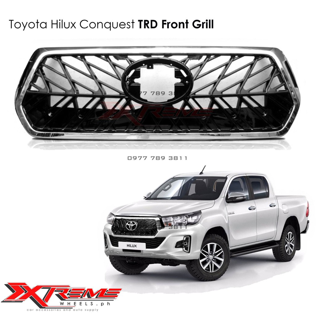 TOYOTA HILUX CONQUEST 2015-2020 LEXUS TYPE GRILL / FRONT BUMPER GRILL ...