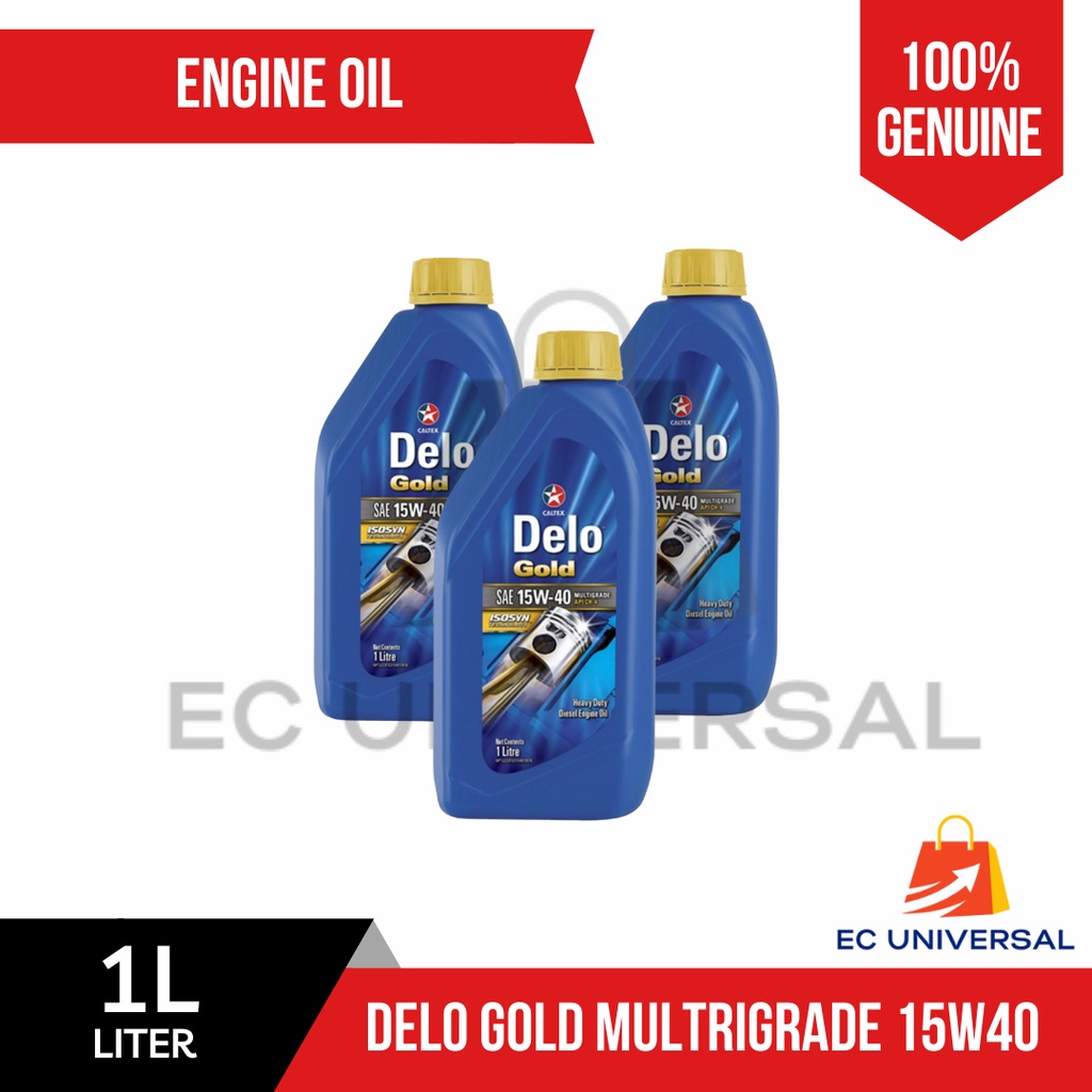 Caltex Diesel Engine Oil Delo Gold 15W40 MG Multigrade (1L) Liter Piece ...